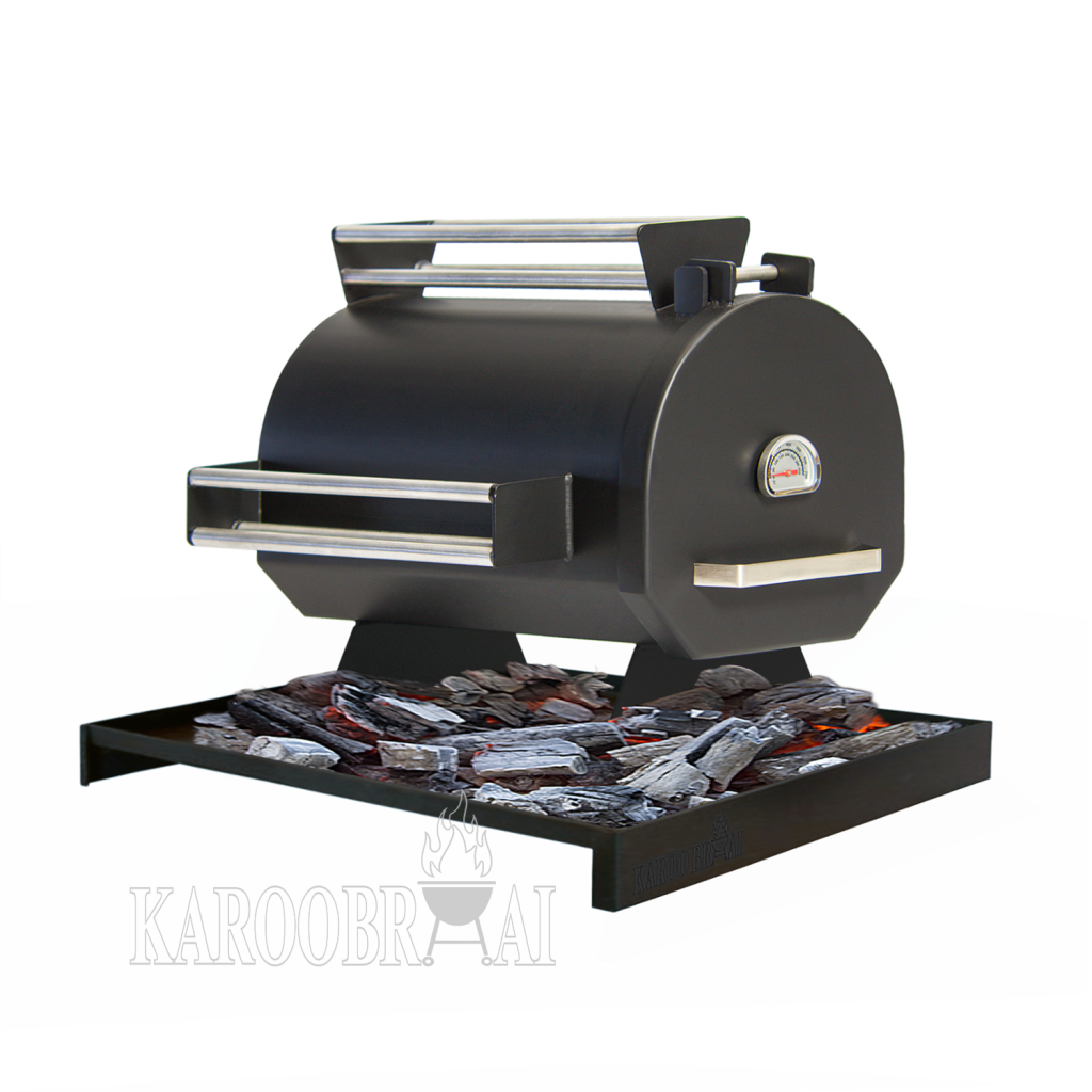 KarooBraai™ Stainless Steel Curved Vuur Varkie with Ash Pan **INCLUDING ...